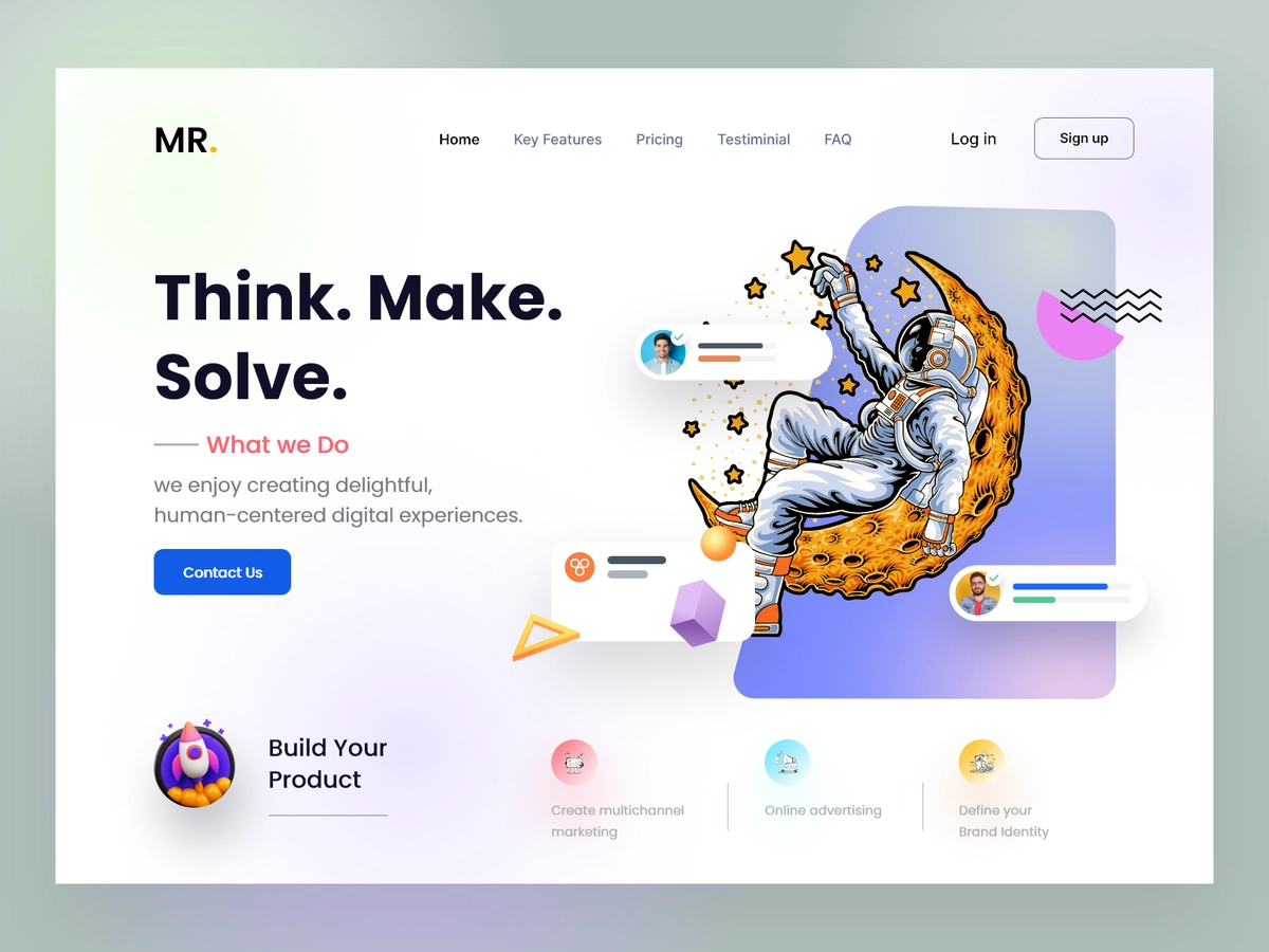 NFTs website design by Masud Rana
